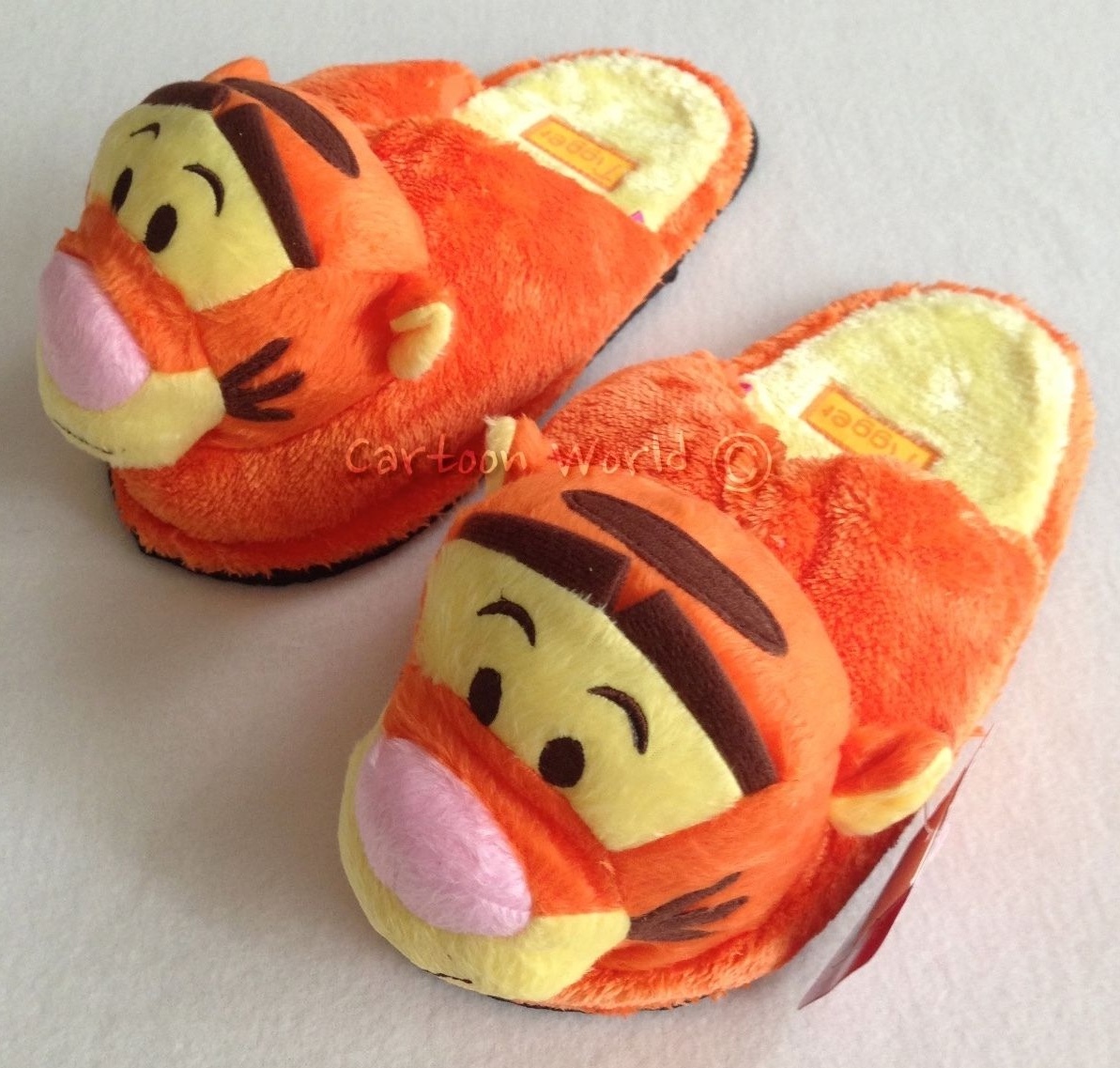 AUTHENTIC Disney Winnie The Pooh Tigger Plush Slippers Shoes Sandal US ...