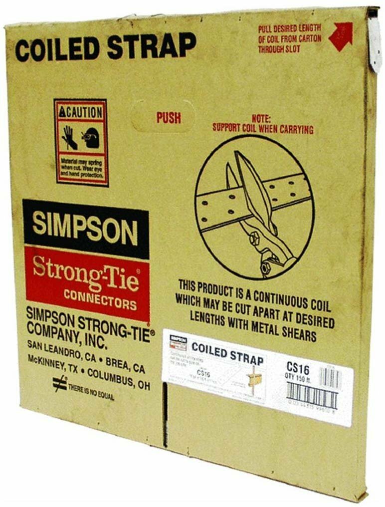 Simpson Strong Tie CS16 Coiled Strap 44315996108 | eBay
