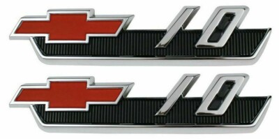1962 Chevy C10 Truck LH/RH Fender Emblems Pair w/Fasteners | eBay