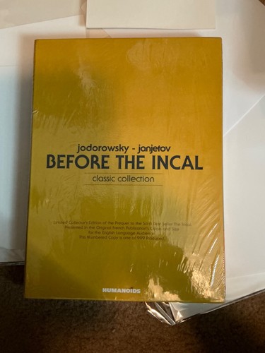 Before The Incal: Oversized Limited Numbered Edition Alexandro ...