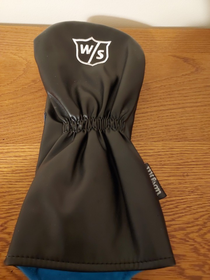 WILSON STAFF D7 DRIVER HEADCOVER - Black Blue Golf Head Cover Excellent ...