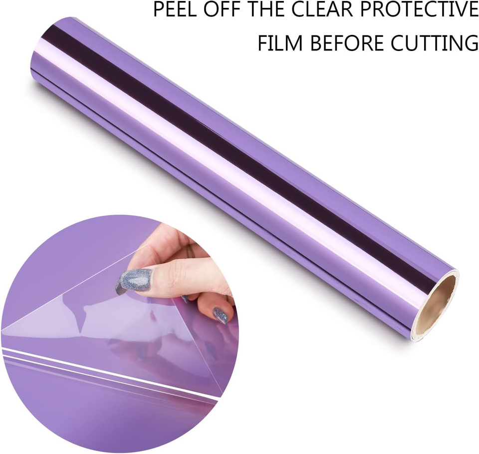 Chrome Vinyl Bubble Free Metallic Adhesive Craft Vinyl with Air ...