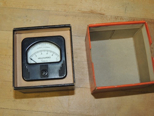 Simpson Model 128 01 Milliamperes Panel Meter in Box | eBay