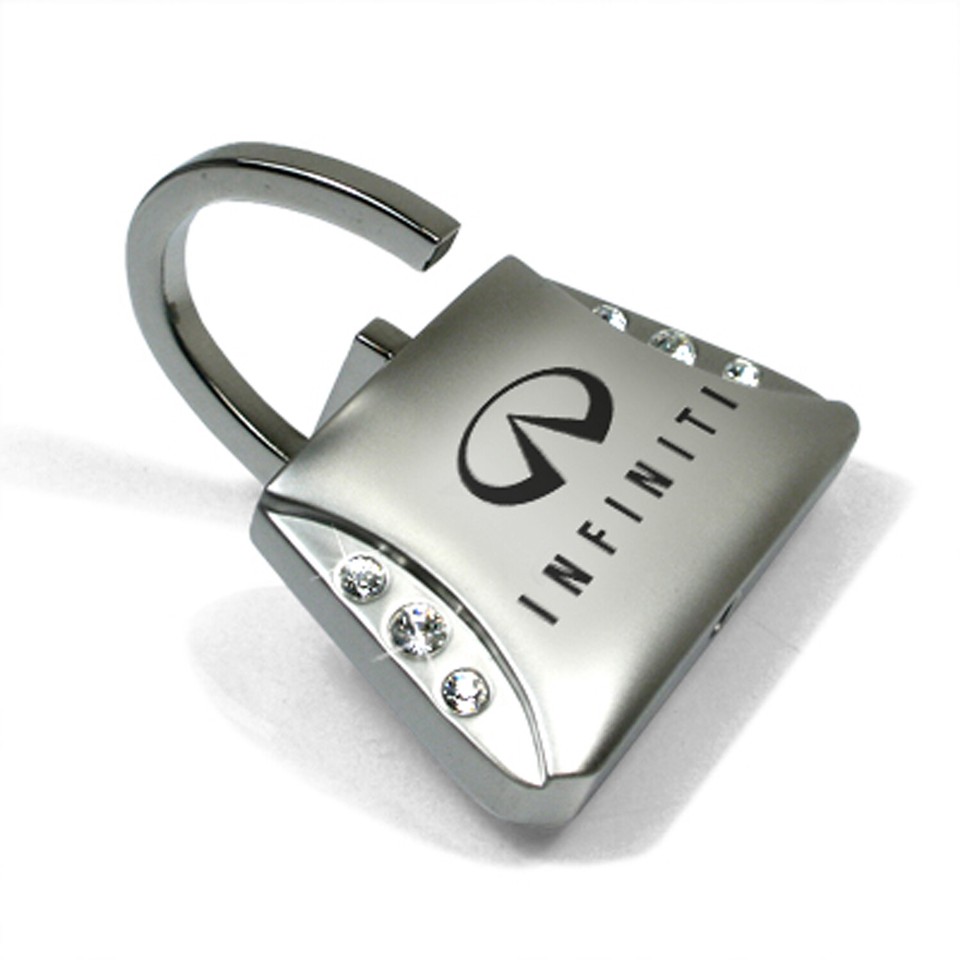 for Infiniti Logo Clear Crystals Purse Shape Key Chain Key-ring ...
