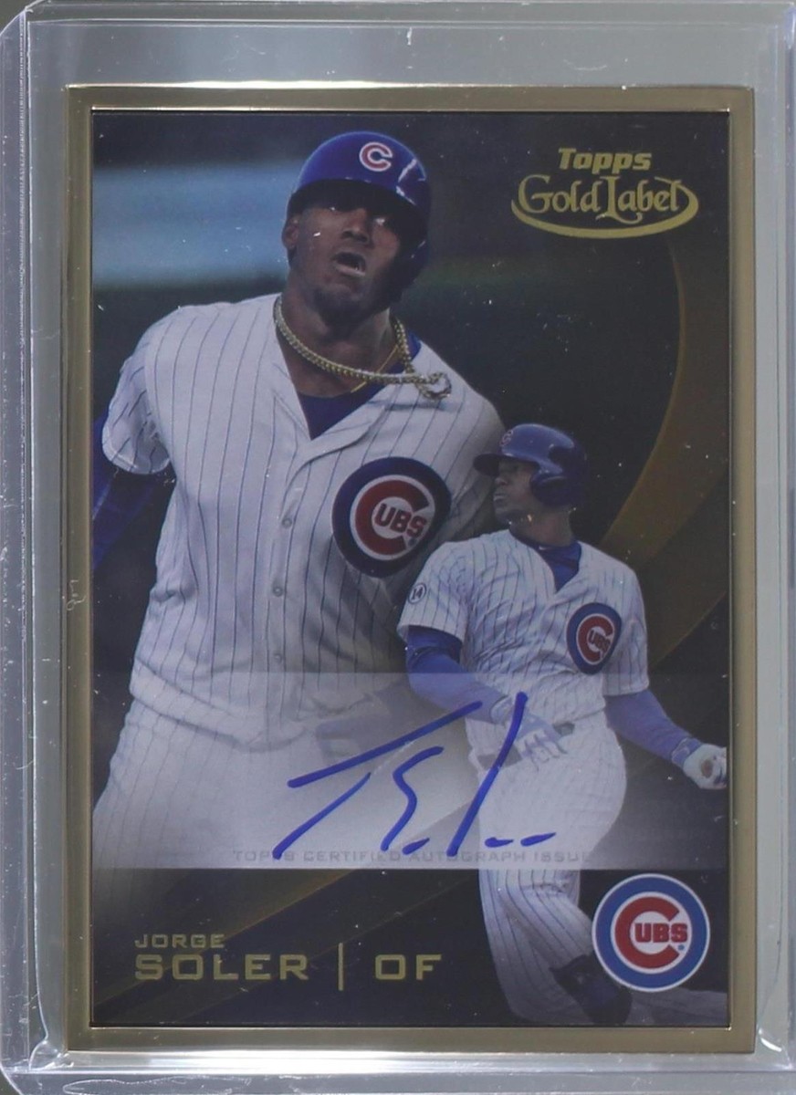 2016 Topps Gold Label - Framed Autographs #GLFA-JSO Jorge Soler (AU ...