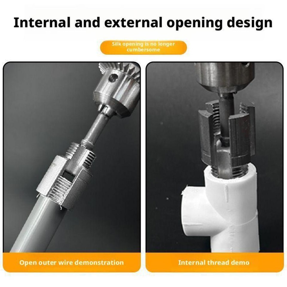 Integrated Internal & -External Pipe ThreadingTool, PVC Pipe Threader ...