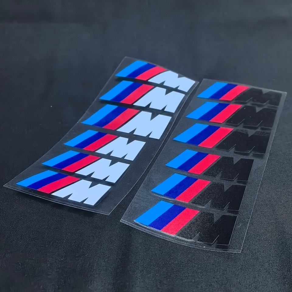 12 pcs for BMW M Series Brake Caliper High Temperature Car Decal ...