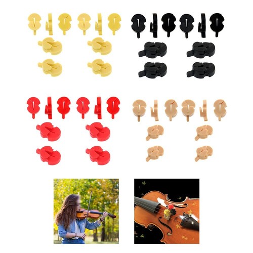 Practice Violin Silencer Set 10PCS Soft Rubber Mutes for Smooth Playing ...