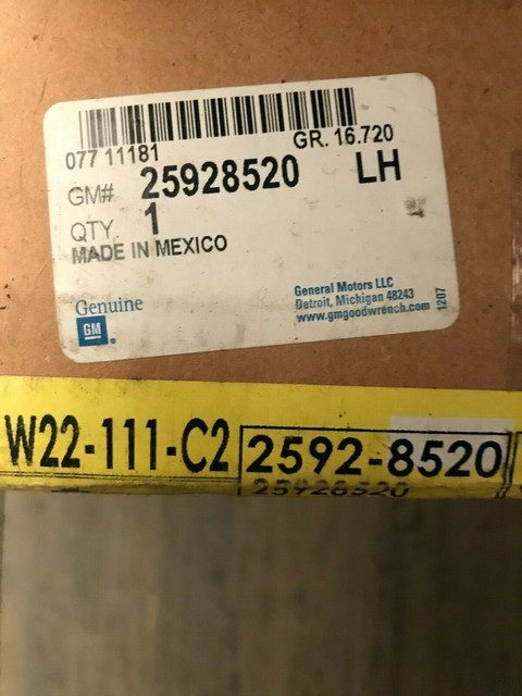 Genuine GM Handle Outside 84053458 Gloss Black for sale online | eBay