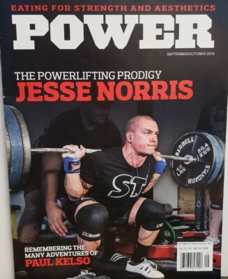 Power Sept Oct 2016 Powerlifting Prodigy Jesse Norris FREE SHIPPING CB ...