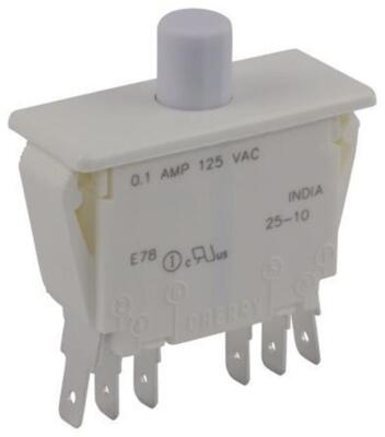 Double Pole Double Throw (DPDT) Push Button Switch 100 mA @ 125 V ac ...