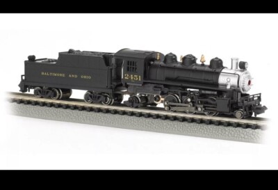 Bachmann 51560 N Scale Prairie 2-6-2 & Tender - Baltimore & Ohio #2451 ...