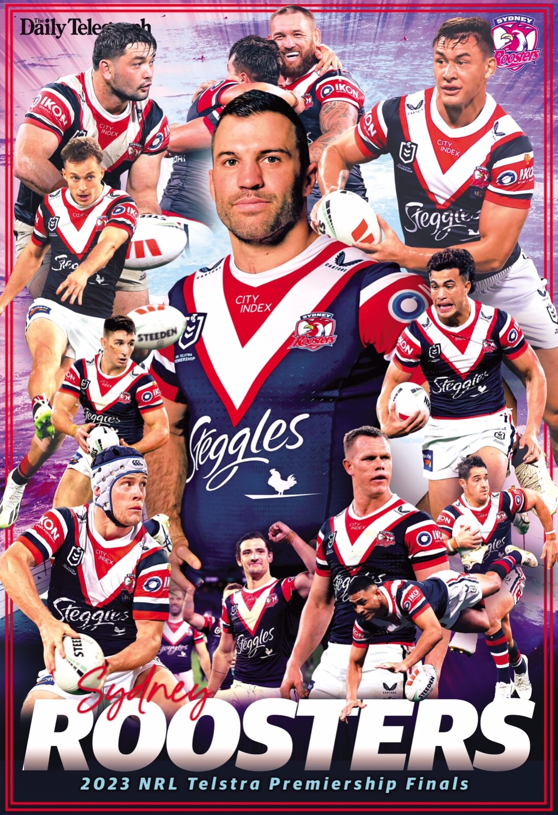 HUGE 2023 SYDNEY ROOSTERS team poster, NRL RUGBY SIZE 600mmx420mm,1 | eBay