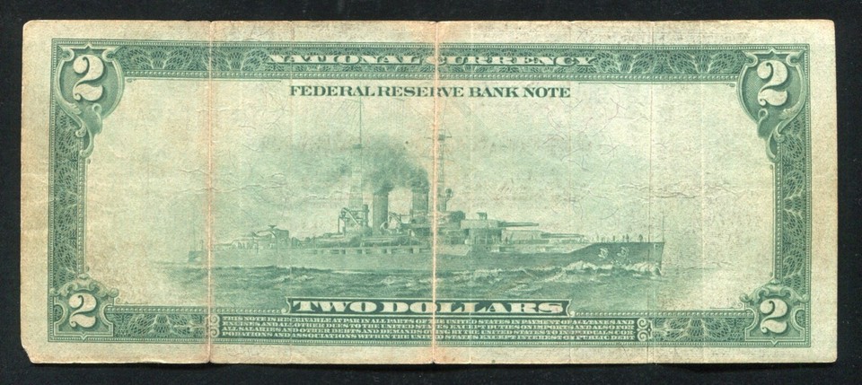 FR. 762 1918 $2 “BATTLESHIP” FRBN FEDERAL RESERVE BANK NOTE ATLANTA,GA ...