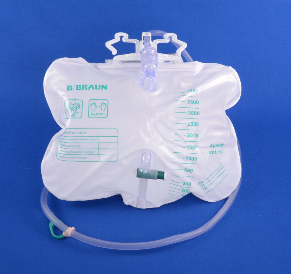 B.Braun Urinbeutel, 4000 ml TUR Urindrainagebeutel Steril, 4 Liter PZN ...