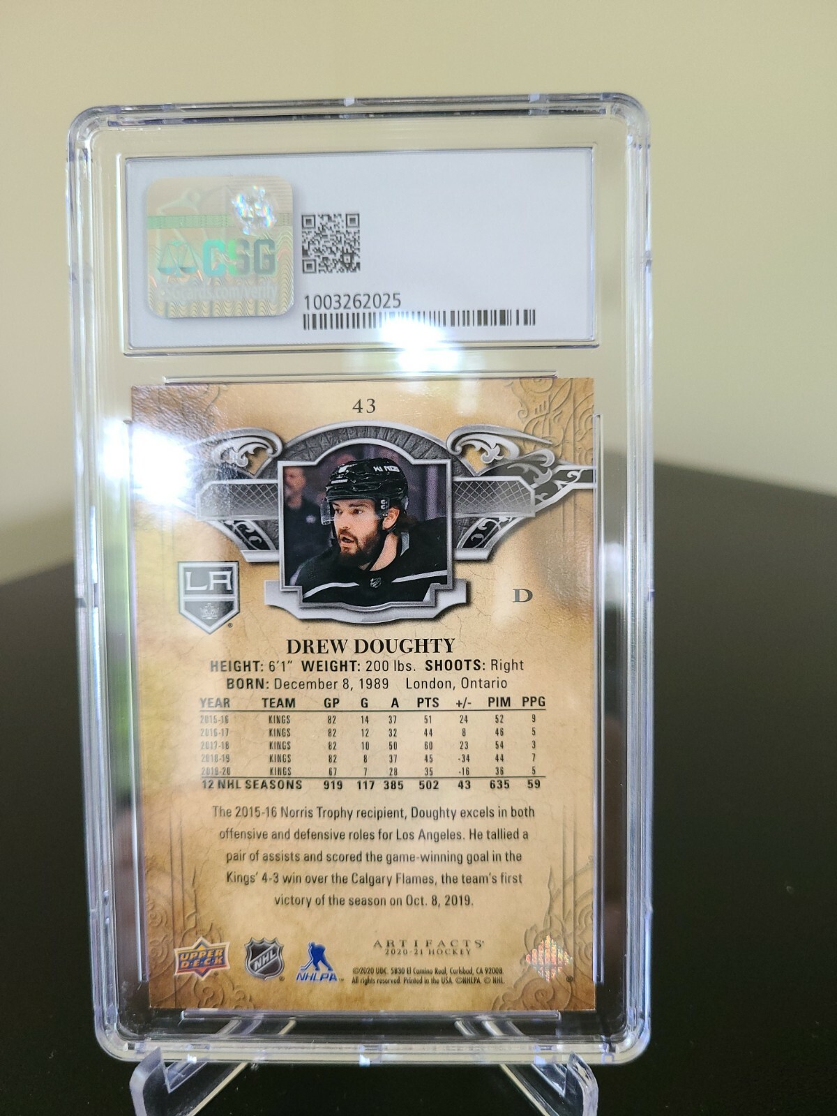 2020-21 Upper Deck Artifacts - Purple #43 Drew Doughty /20 for sale online | eBay