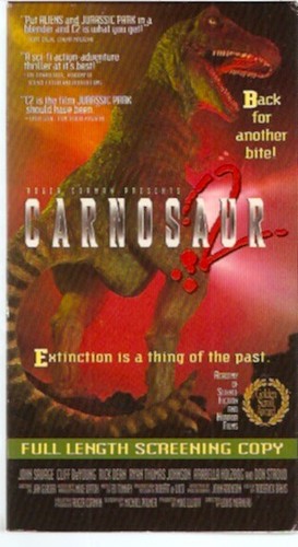 Carnosaur 2 ( Screener VHS 1994 ) John Savage , Cliff DeYoung , Roger ...