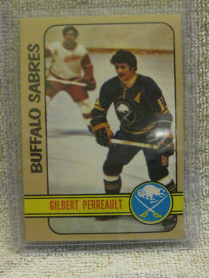 1972-73 TOPPS Gilbert Perreault #120 Buffalo Sabres NHL hockey card ...