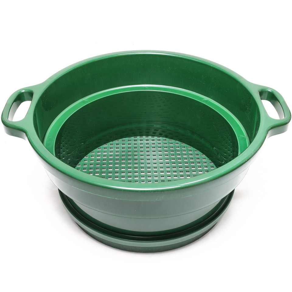 ASR Outdoor 1/4 Heavy Duty Gold Panning Stackable Plastic Sifting ...