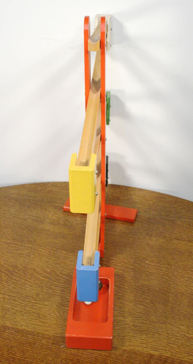 Large VTG PAX Nr. 580 Rolling Marble Machine. Zigzag Maze Run Bell Toy ...