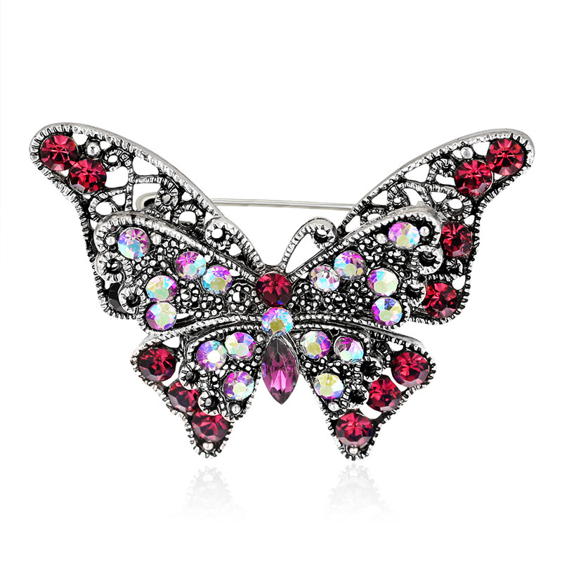 Crystal Brooch Pins Dragonfly Butterfly Brooches Jewelry Wedding Party ...