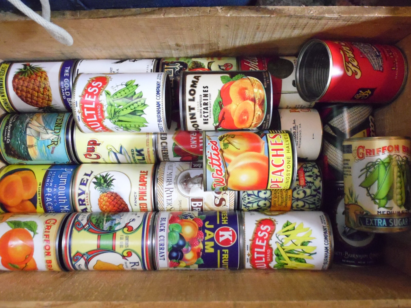 WW2 US food can labels rations re-enacting/living history 101st 82nd ...