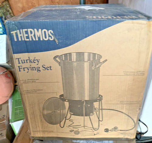 Thermos Turkey Frying Set 30 Qt Aluminum Pot Turkey Deep Fryer | eBay