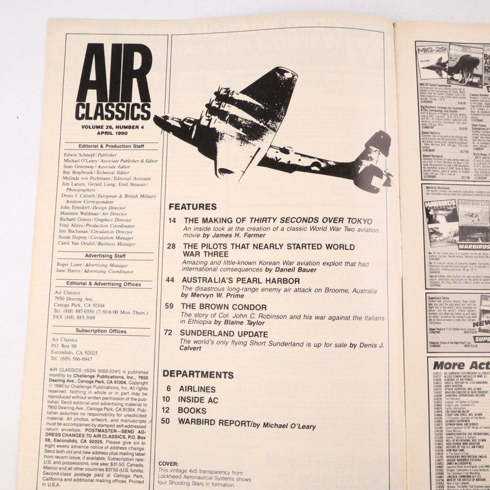 Air Classics Magazine April 1990 Vol.26 #4 Australia's Pearl Harbor | eBay