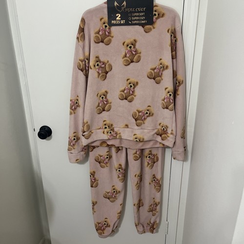 Two piece Pajama Set, Teddy Bears Fleece, Cozy, Soft, Warm, Size XL NWT ...