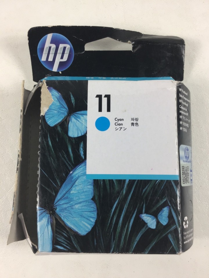 Genuine HP 11 C4811A Cyan Printhead OEM EXP NOV 2016…DESIGNJET 500 800 ...