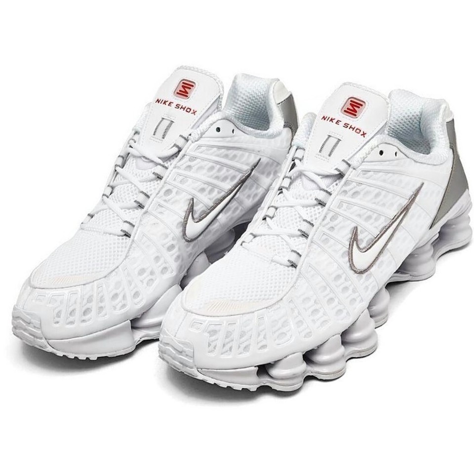 Nike Shox TL Men's Sneakers Running Athletic Shoes Casual Comfort White ...