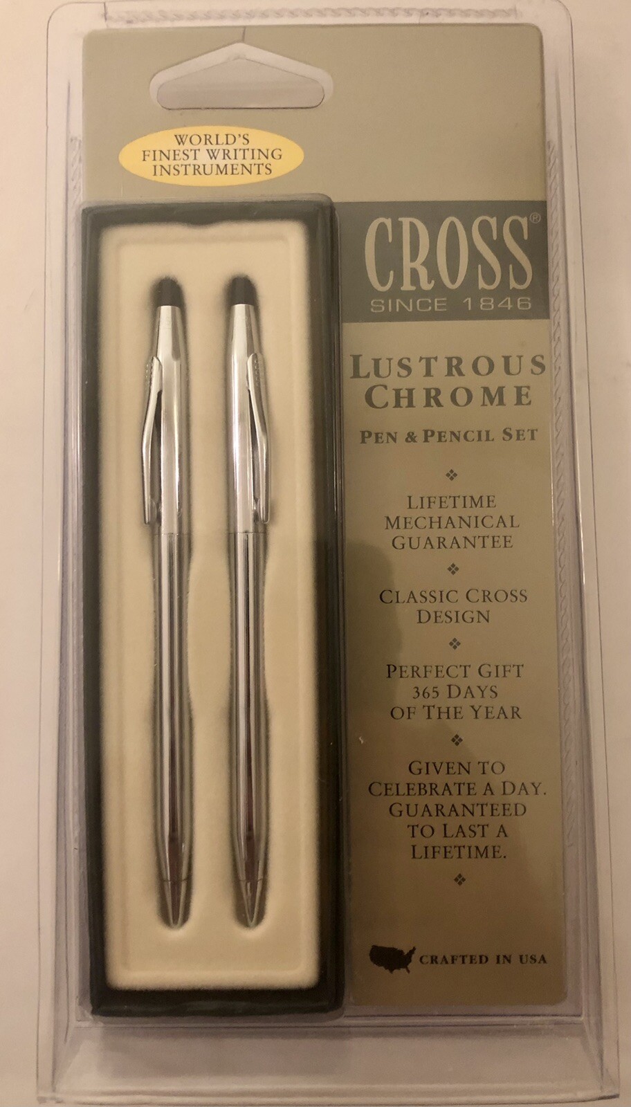 Cross Pen & Pencil Set Lustrous Chrome, package was never opened | eBay