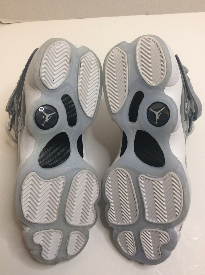 Nike Air Jordan 6 Rings Cool Grey White Shoes 323419-015 Size 4.5Y ...