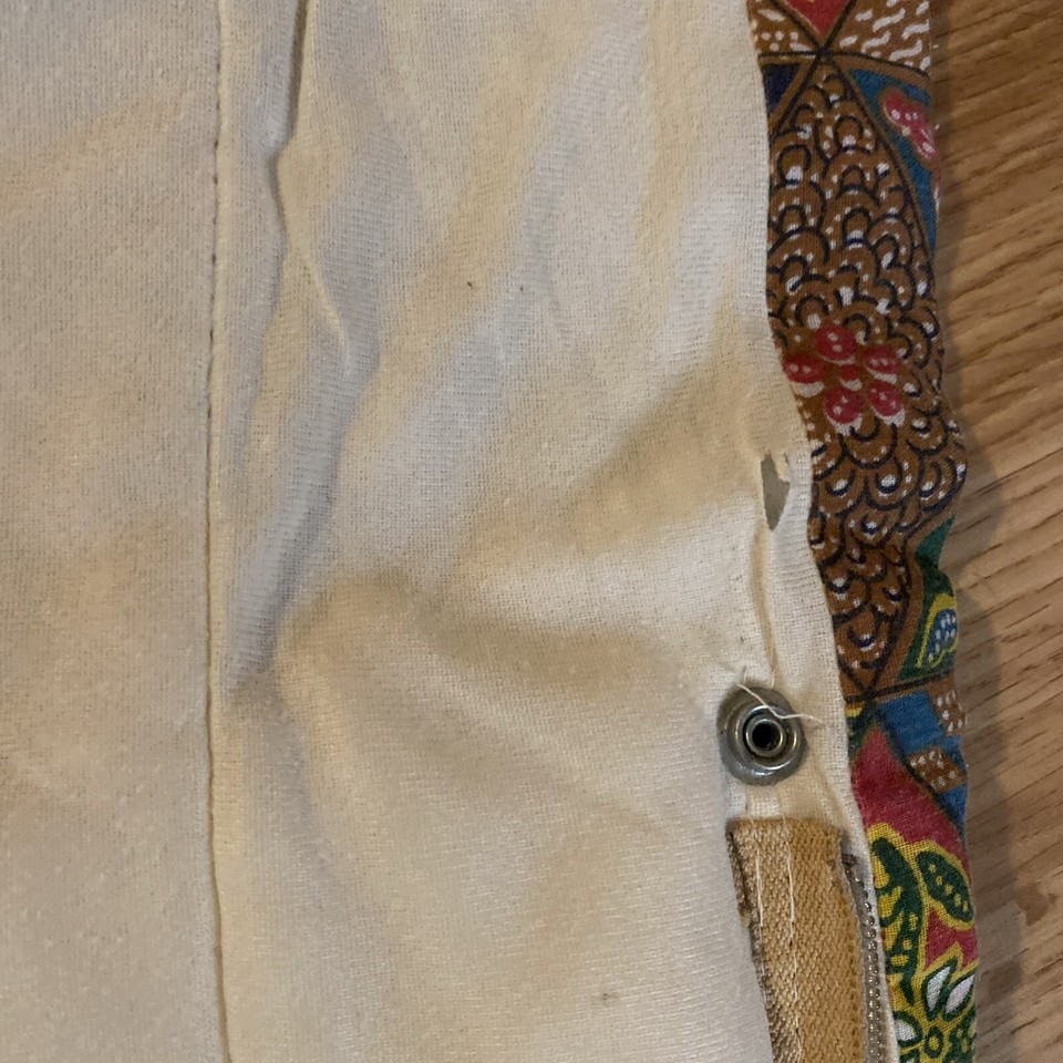 VTG Boho 70s Patchwork Wearable Sleeping Bag HIBERNATER Snuggie Zipper ...