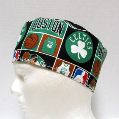 Boston Celtics Mens Surgical Scrub Cap, Scrub Hat, Skull Cap, Chemo Hat ...