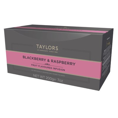 Taylors of Harrogate Blackberry & Raspberry Herbal Tea, 100 Count (Pack ...