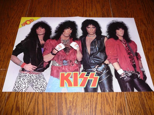 Kiss poster Eric Carr Bruck Kulick Vince Neil Jake E. Lee Tommy Nikki ...
