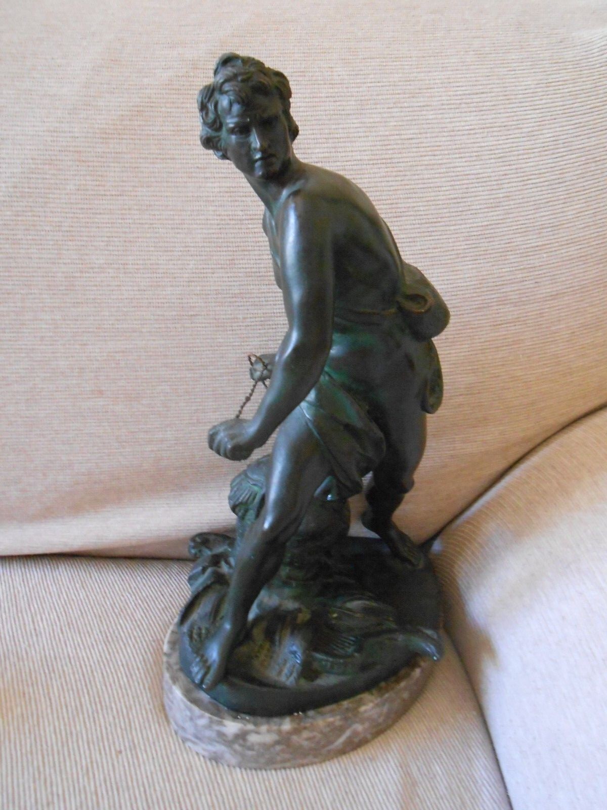 Antique Classical sculpture david statue bronze | eBay
