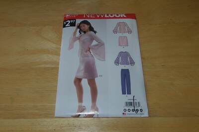 Misses New Look 6563 Sewing Pattern Blouse Fitted Skirt Pants Size 8-16 ...