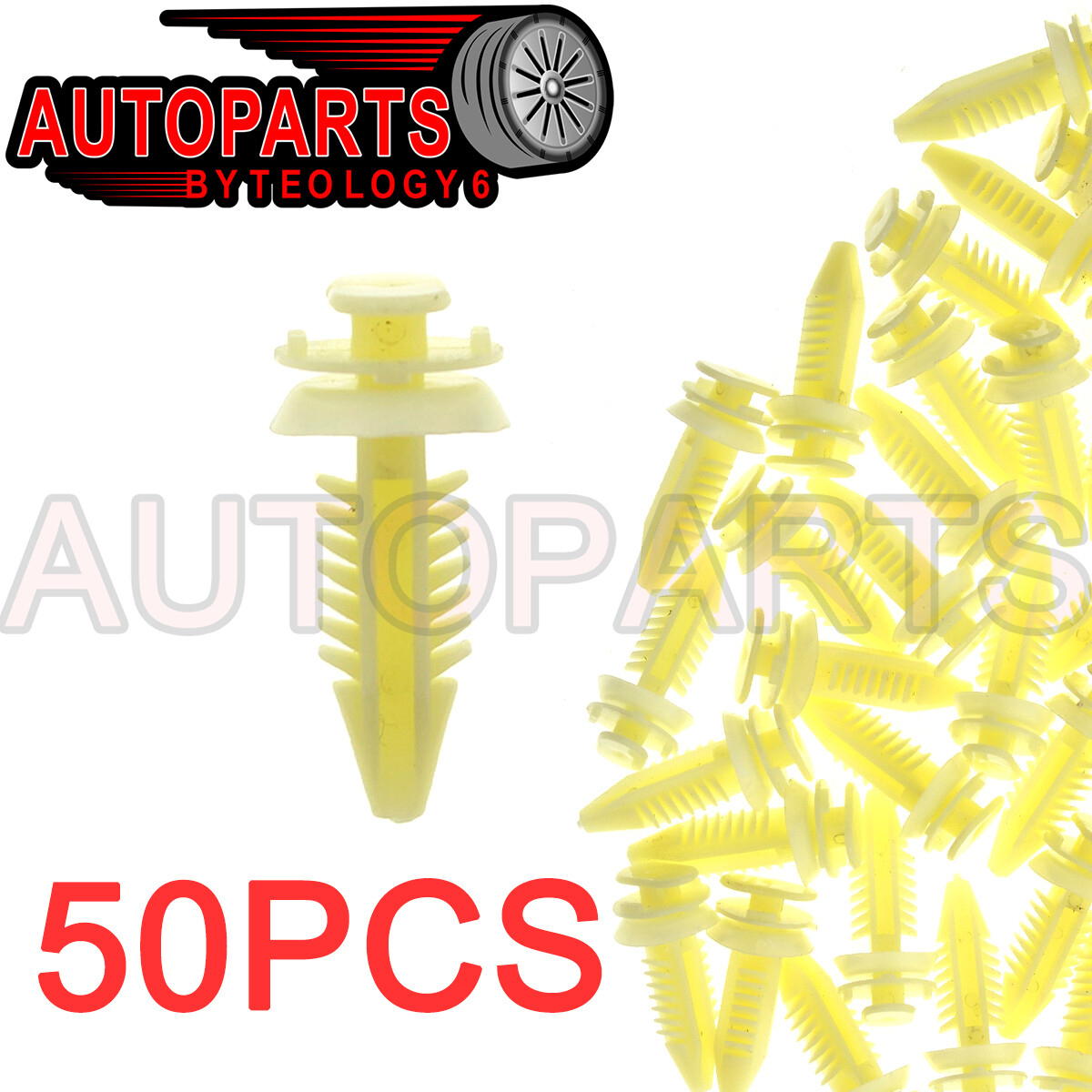 Beige 50pcs Door Trim Panel Clips For GM 15545202 For Auveco A15670 ...