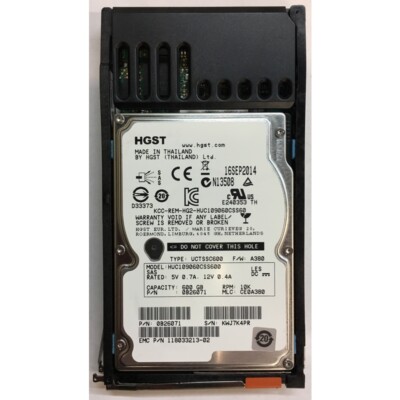118033213-02 - EMC 600GB 10K RPM SAS 2.5" HDD for VMAX 10K, 20K, 40K ...