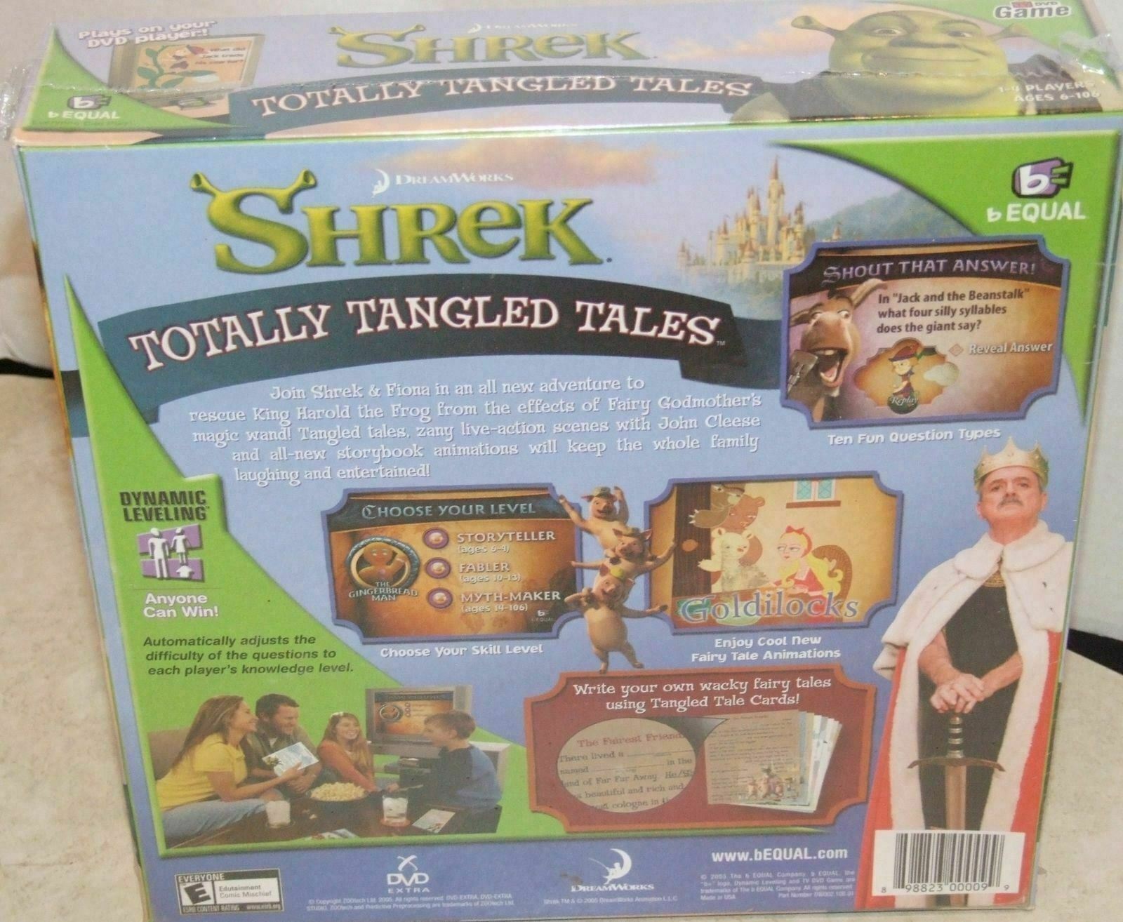 New Shrek Totally tangled tales DVD game | eBay