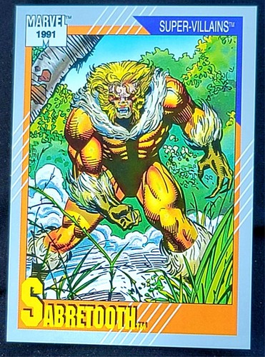 SABRETOOTH 1991 Marvel Universe series 2 card #56 X-MEN WOLVERINE | eBay