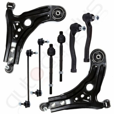 8pcs Front Suspension Control Arms Tie Rod Ends For 2004-2011 Chevrolet ...