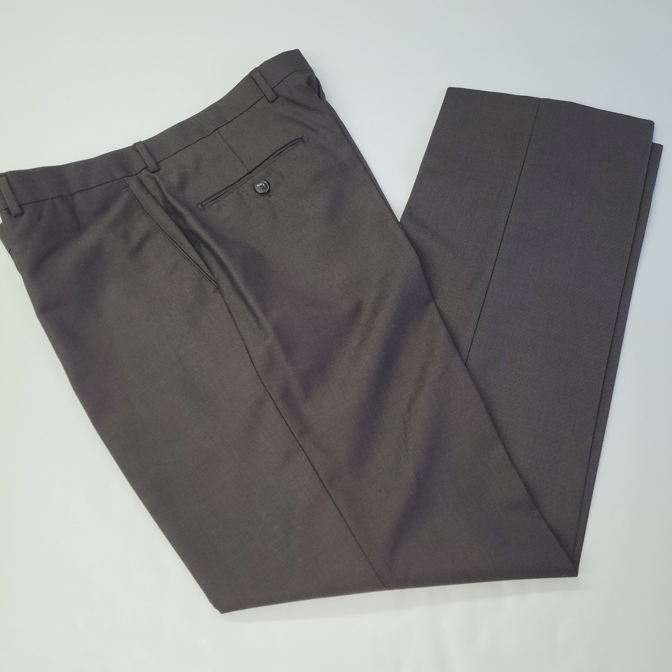 Lineage Milano Roma Men's 43R Blazer 37R Pants Brown Two Piece Suit | eBay