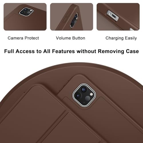 Case for iPad Pro 13 Inch 2025/2024 with Pencil Holder and Auto Wake ...