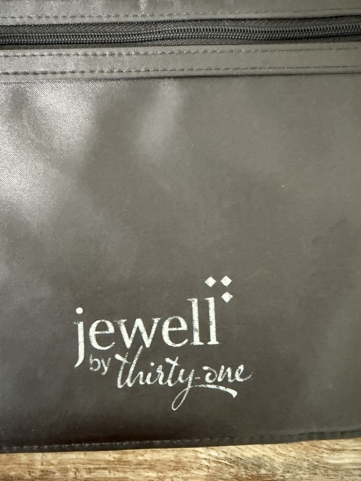 New ~ Jewell by Thirty One ~ Zipper Pocket ~ City Charcoal (Gray) | eBay
