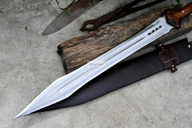 Custom Handmade Carbon Steel Blade Roman Gladius Sword | Hunting Sword ...