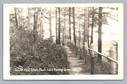 Tower Hill State Park SPRING GREEN Wisconsin RPPC Vintage Real Photo PC ...