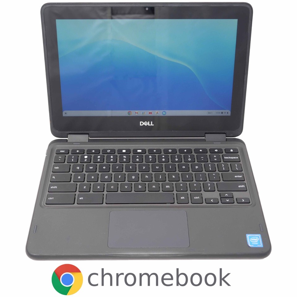 Dell 5190 Chromebook Touchscreen Laptop 11.6" Celeron 4GB Ram 32GB SSD ...